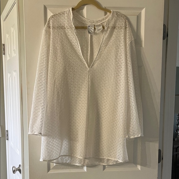 H&M | Swim | Hm White Swimsuit Cover | Poshmark